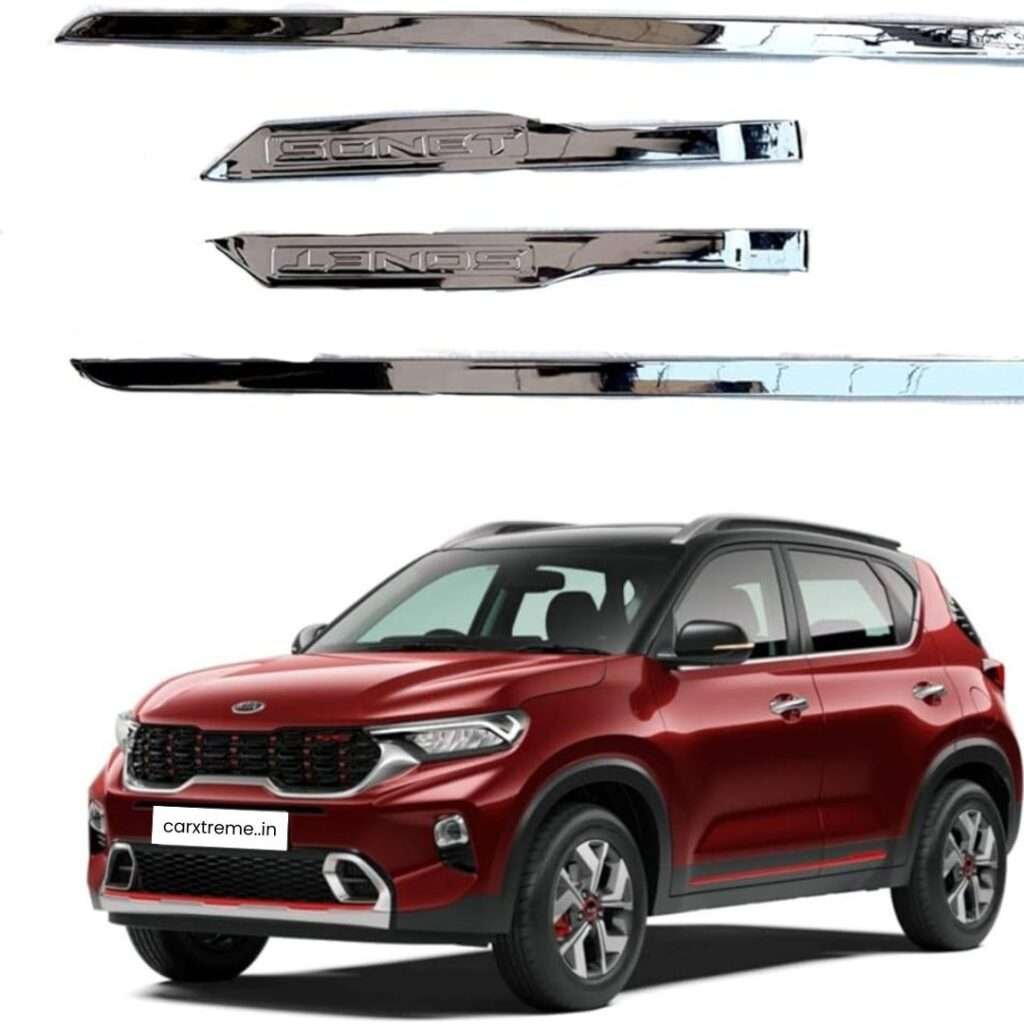 Kia Sonet Body Side Moulding Chrome Set of 4 Pieces