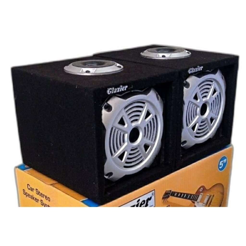 Crystal Clear 5 Inch Speaker Box, Set of 2