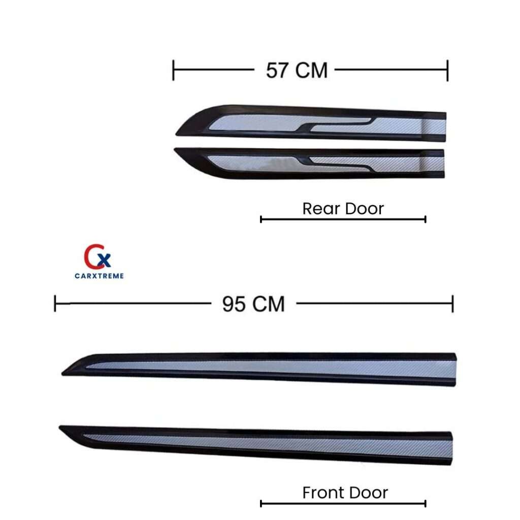 Maruti Wagon R Side Beading l Set of 4 l Black