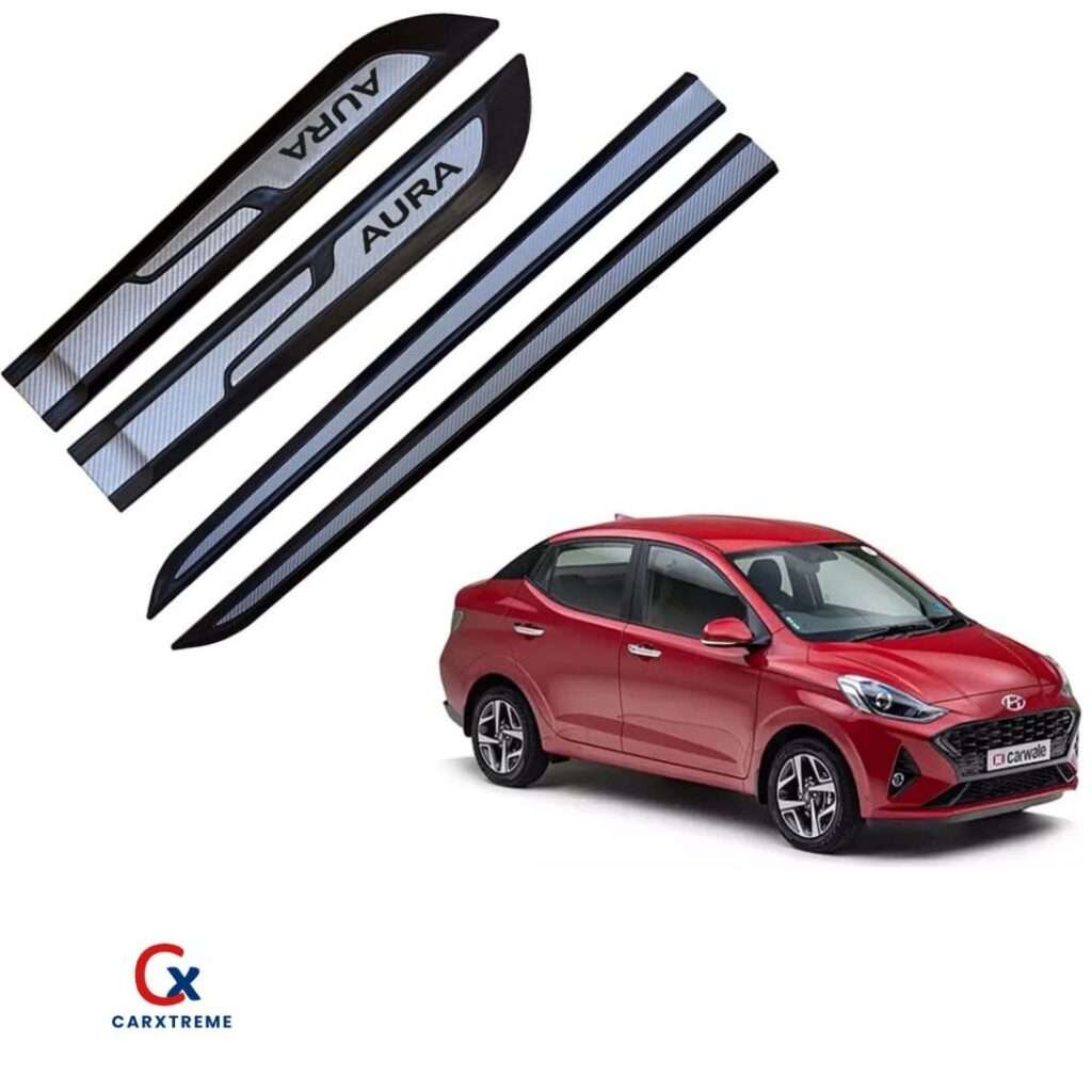 Hyundai Aura Side Beading l Set of 4 l Black