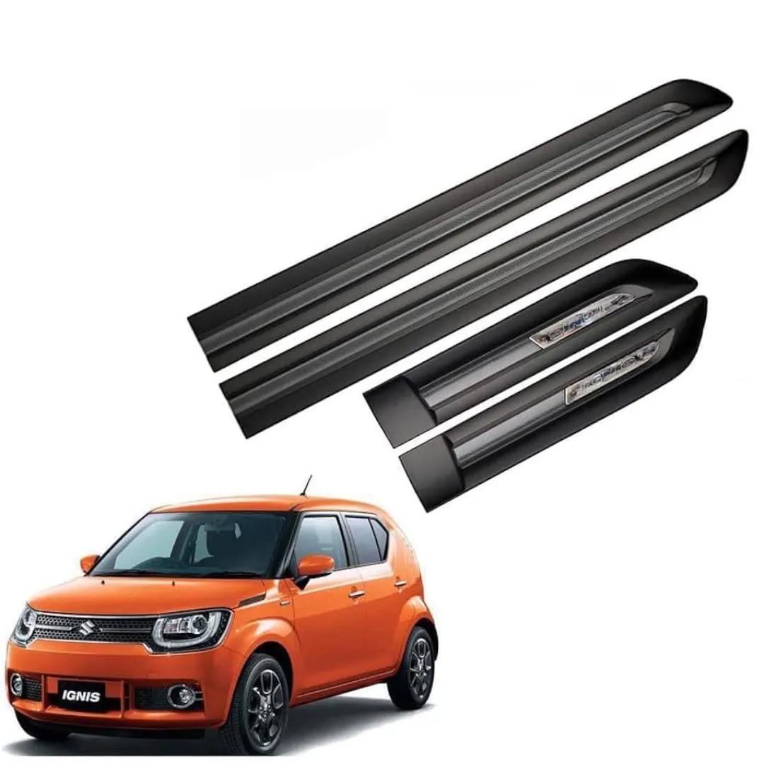 Ignis Side Cladding Price Very Low Sliver And Black Color